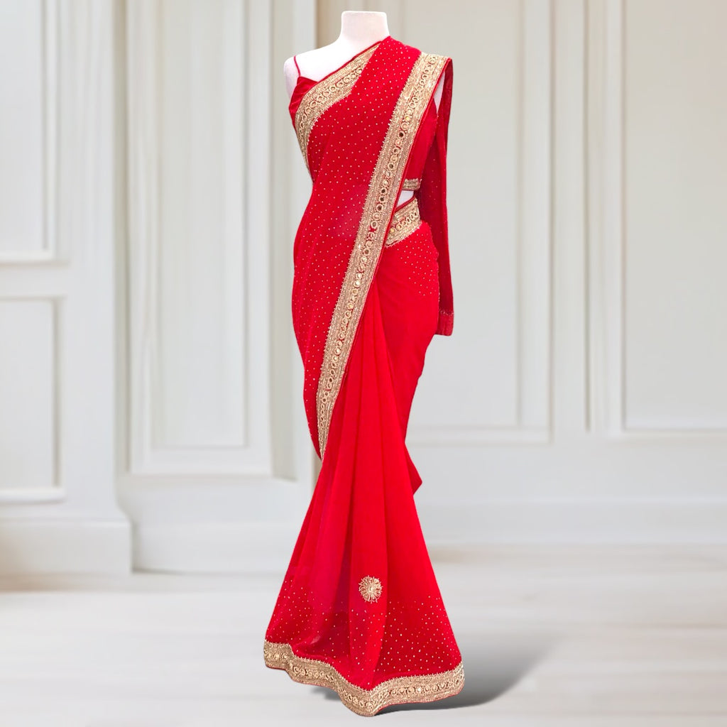 EMBROIDERY SAREE/BLOUSE – Mirage Sarees